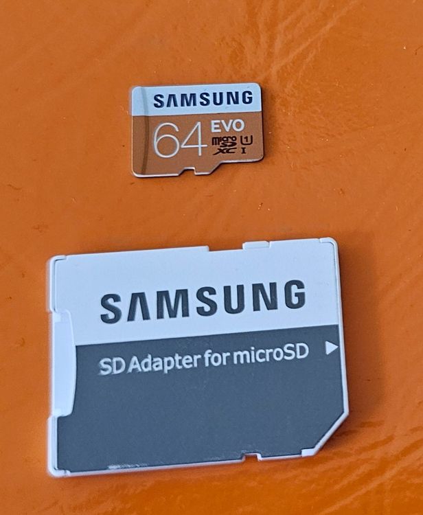 Original Samsung EVO microSDXC 64GB + SD Adapter📌 (Neu (gemäss ...