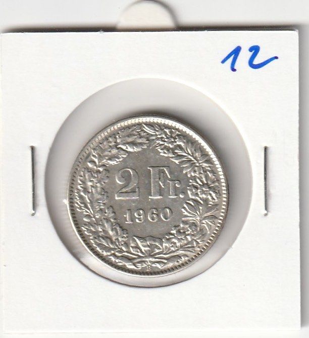 2 Franken, Silber, 1960 (Gebraucht) in Jona für CHF 7 – mit Lieferung auf Ricardo kaufen