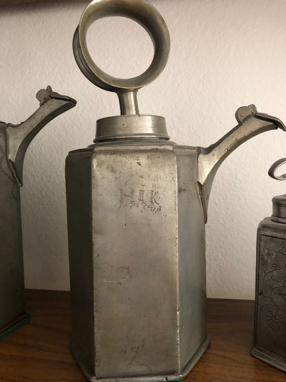 Zinnkanne antik Nr. 2 | Kaufen auf Ricardo