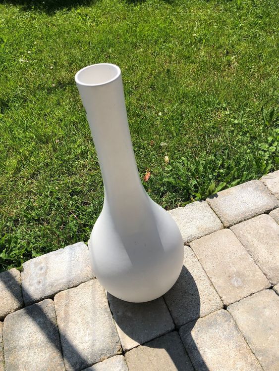 Bodenvase, ASA, weiss, Keramik, 60cm H, 23cm B - Neuwertig | Kaufen auf ...