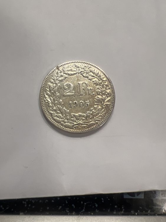 2 Franken Silbermünze 1905 | Kaufen auf Ricardo