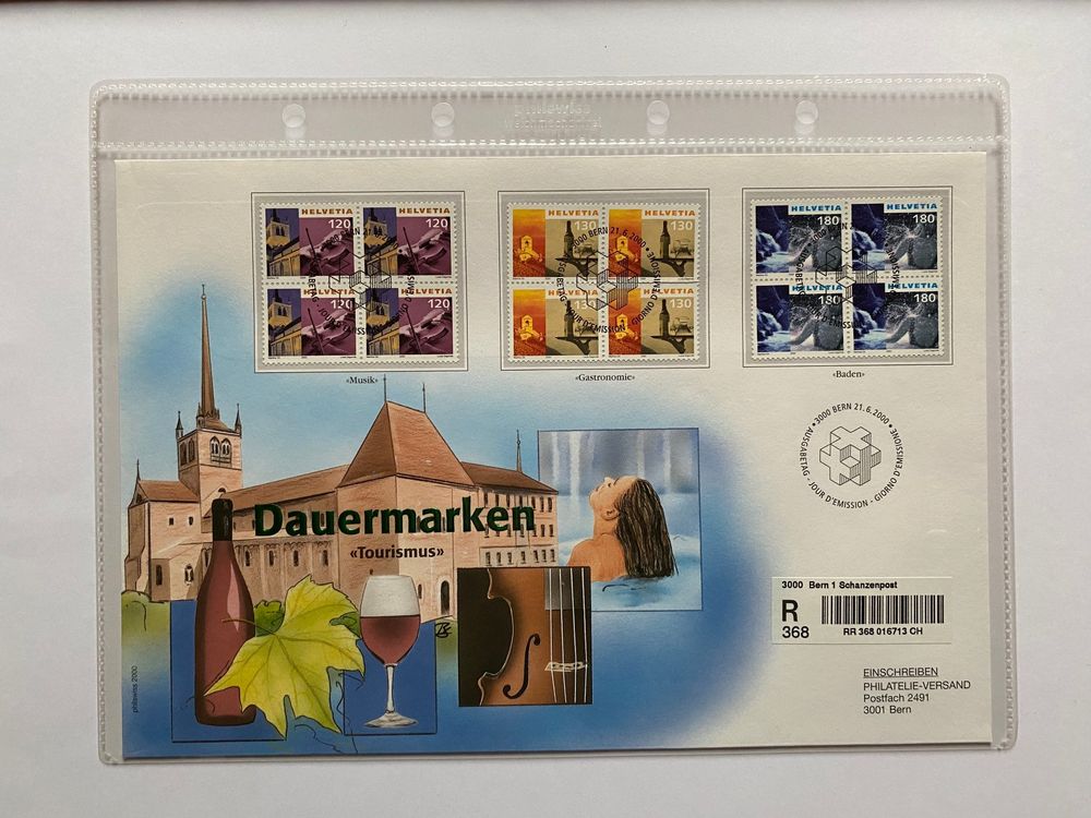 FDC Grossbrief Dauermarken Tourismus 2000 ET (Neu (gemäss Beschreibung)) in Kirchenthurnen für ...