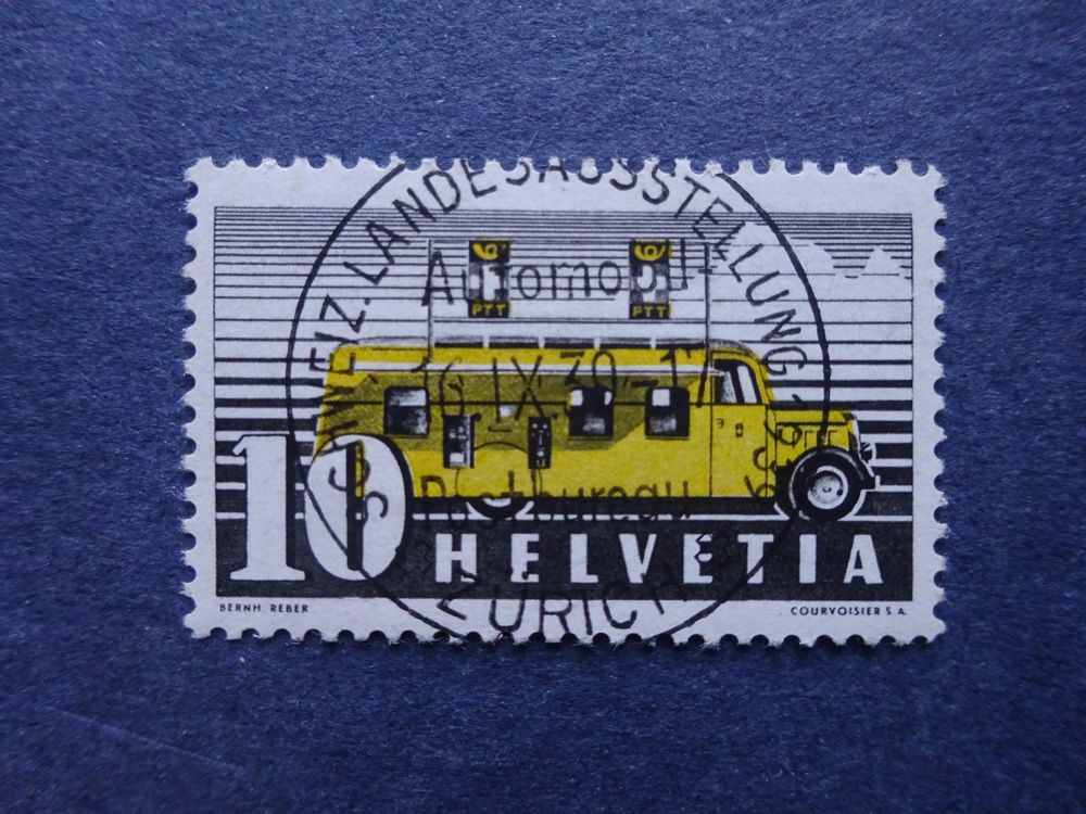 1937 Z-Nr. 210 mit glasklarem Stempel (Gebraucht) in Appenzell-Steinegg für CHF 10 – mit ...