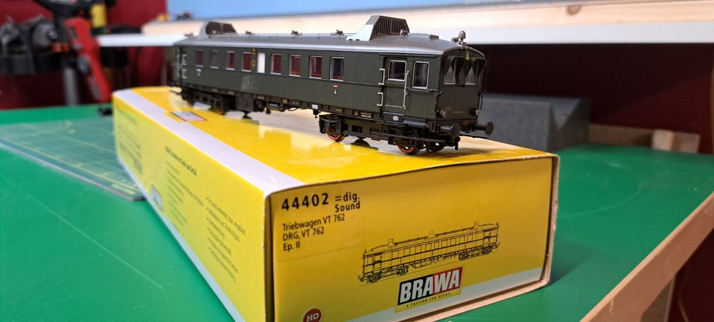 BRAWA DIESELTRIEBWAGEN BR VT762 DER DRG DCC Sound HO (Gebraucht) in ...