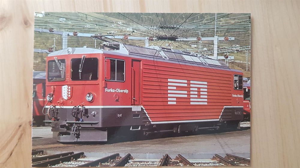 FO : Fukra-Oberalp-Bahn, Ge 4/4 III n°81 - 8.3.1980 (Gebraucht) in St-Léonard für CHF 1 – mit ...