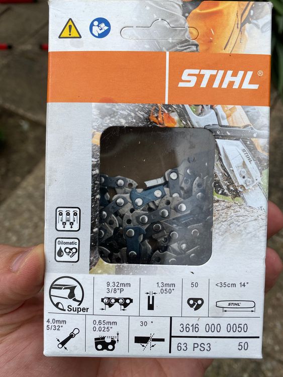 Stihl Sägekette 3/8" P Picco Super 3 (63 PS3 50) Doppelpack (Neu und ...