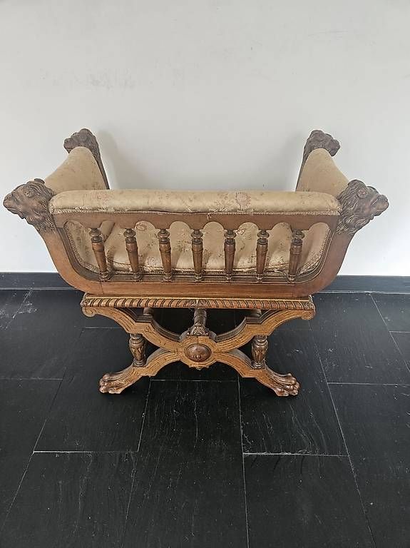 Coppia di poltrone stile barocco in legno intagliato vintage (Gebraucht ...