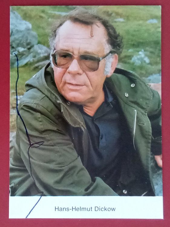Hans Helmut Dickow 1927-89 Autogramm Fotopostkarte 10x15cm (Gebraucht ...