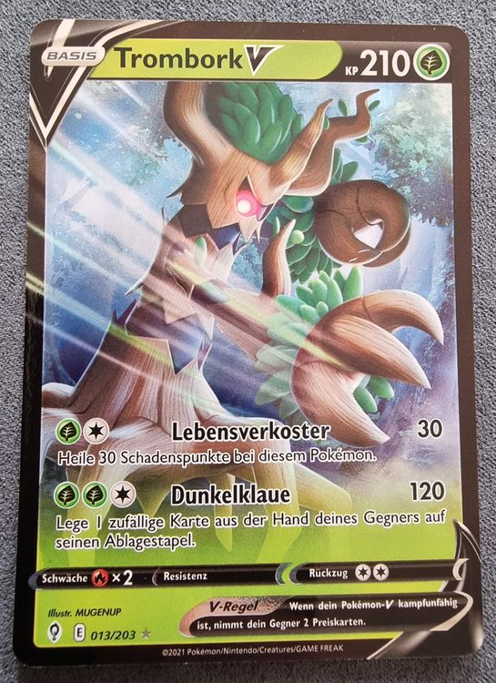 Pokémon Trombork V 013/203 DE NM (Neu (gemäss Beschreibung)) in Roggwil ...
