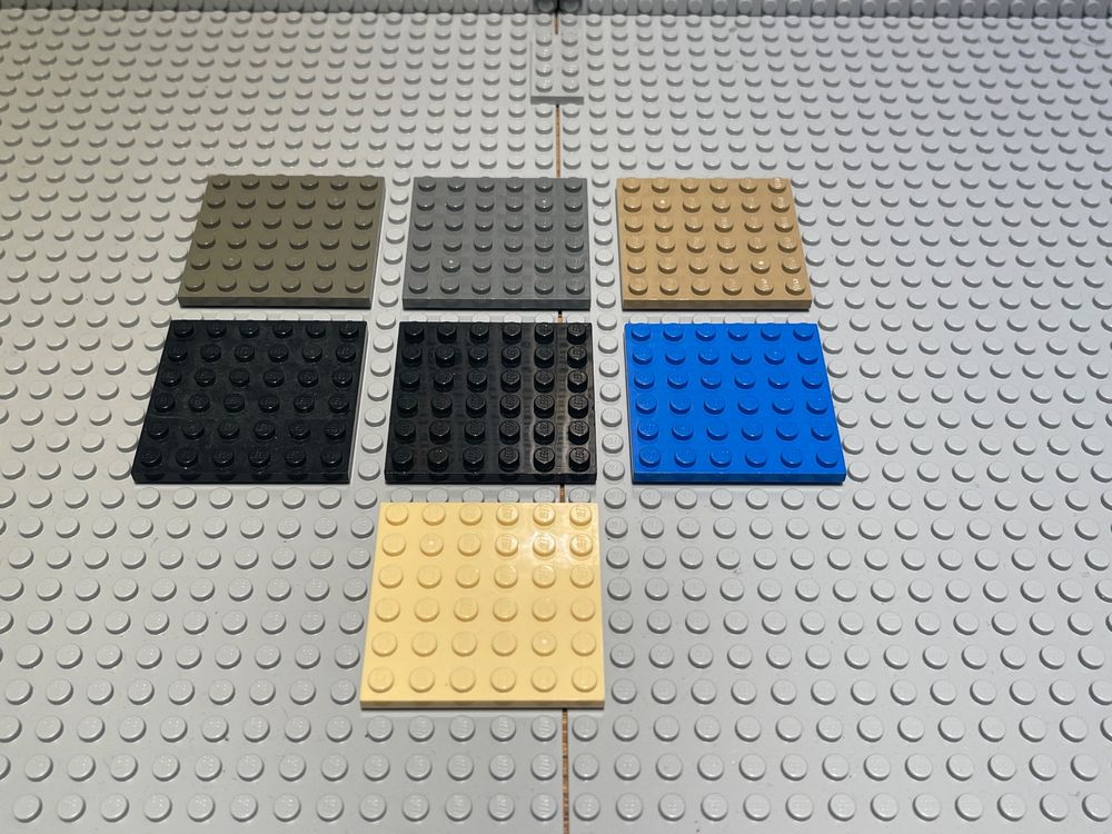 Lego Basisplatten 6x6 - 7 Platten in diversen Farben | Kaufen auf Ricardo