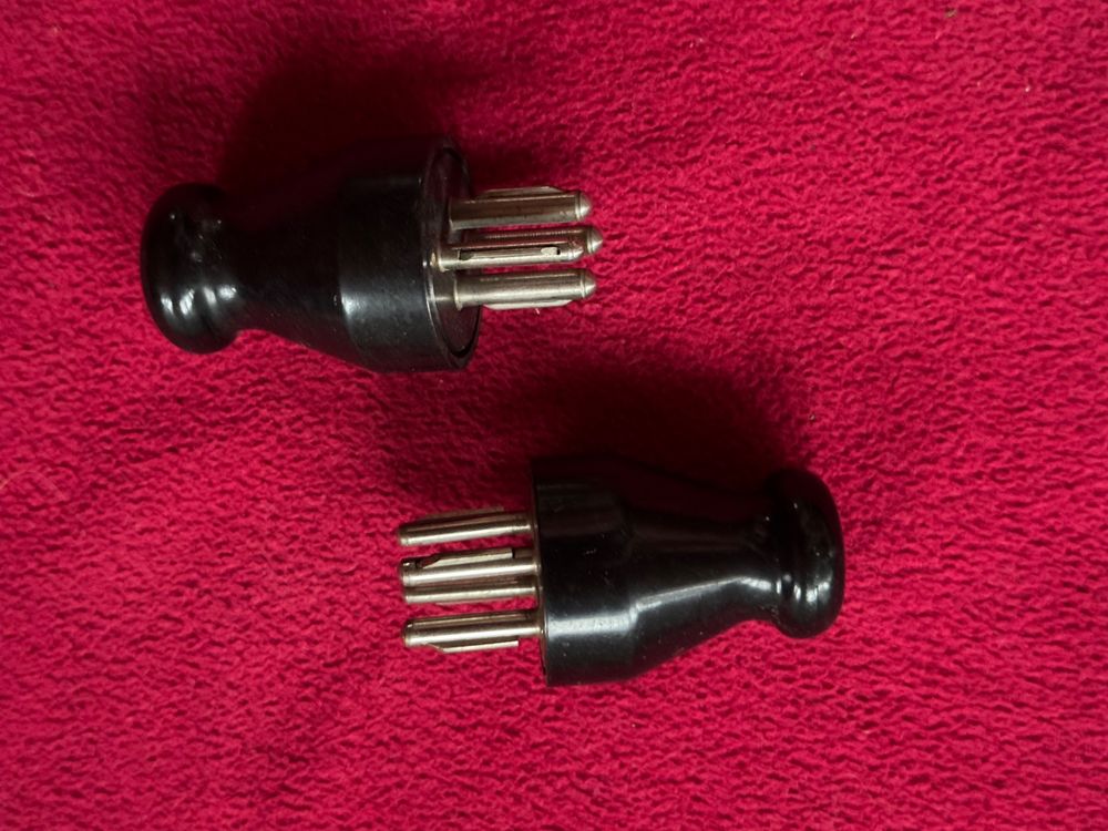 T+T Telefon Stecker 4-polig Mod. 29/50 schwarz - antik (Gebraucht) in ...