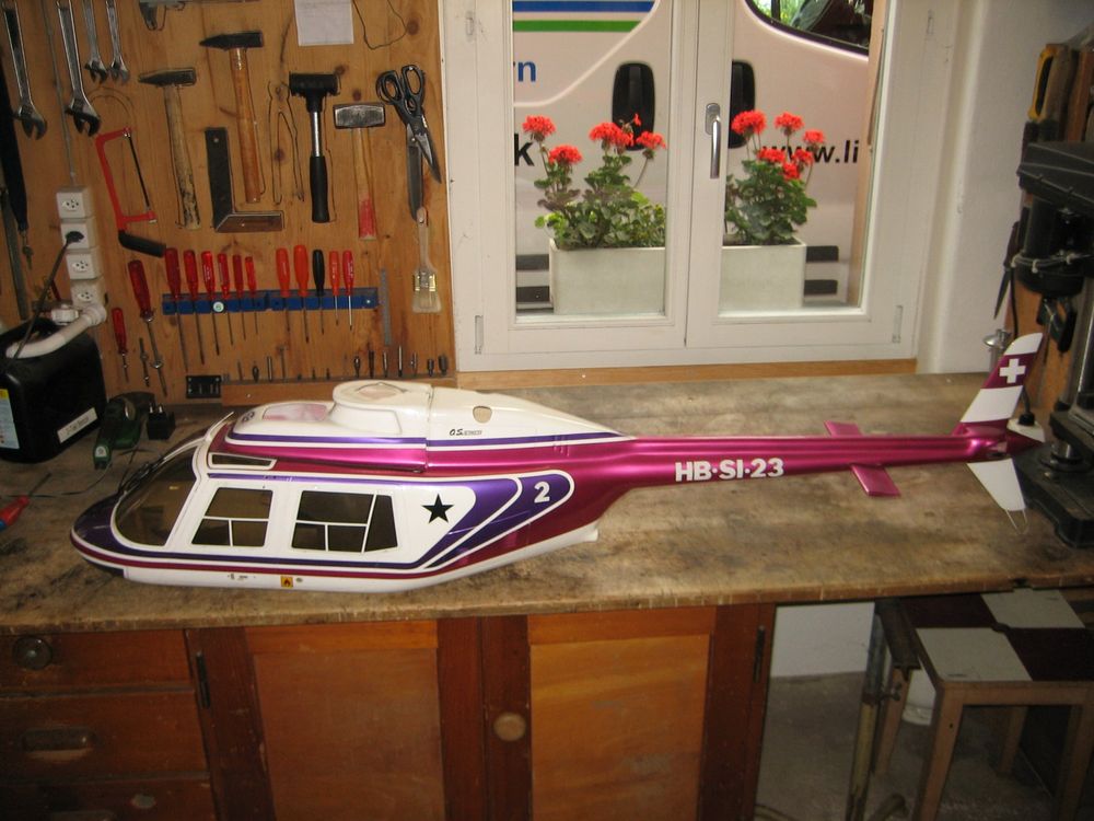 RC Modelhubschrauberrumpf Bell 206 Jet Ranger | Kaufen auf Ricardo