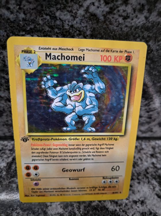 Pokemon karte Machomei holo (Gebraucht) in LEUZIGEN für CHF 15 – mit Lieferung auf Ricardo kaufen