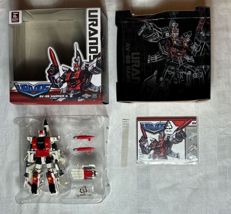 108 Uranos AV-88 Harrier II FTC Toys Transformers OVP (Neu (gemäss ...