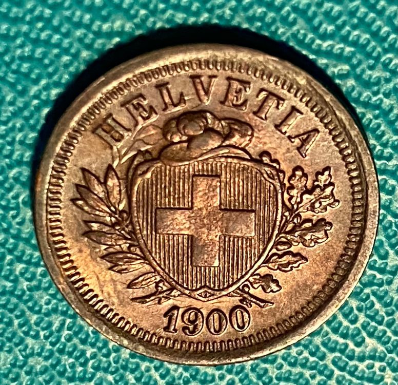 1 Stk. 1 Rappen Schweiz 1900 / 1 pce 1 centime suisse 1900 | Kaufen auf ...