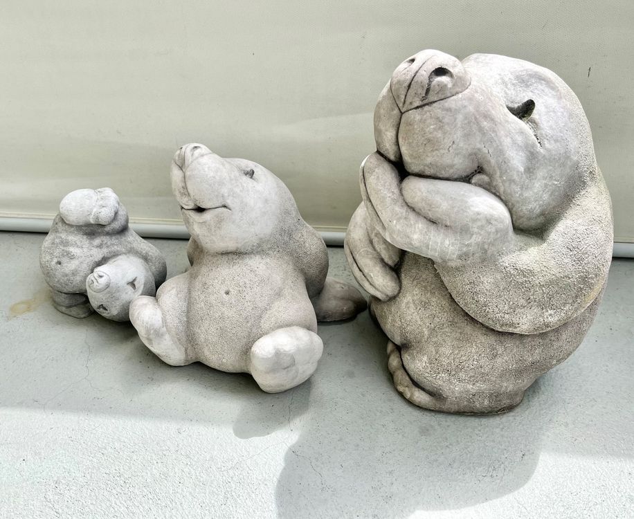 Härziges Stein-Figuren Set. Grosser Maulwurf (Neu (gemäss Beschreibung ...