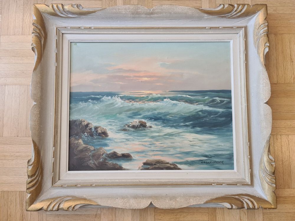 Ernst GROSSGLAUSER Gemälde Ocean Meer (Gebraucht) in La Chaux-de-Fonds für CHF 88 – mit ...