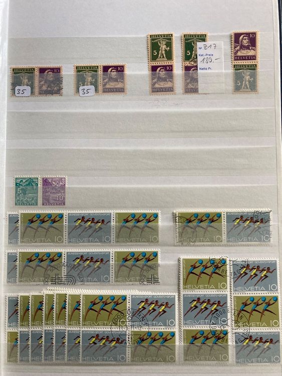 Schweizer Briefmarken, alt Schweiz, Kehrdrucke | Kaufen auf Ricardo