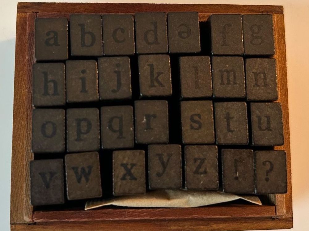 Sostrenegrene Alphabet-Stempel Buchstabenstempel Holzstempel (Neu ...