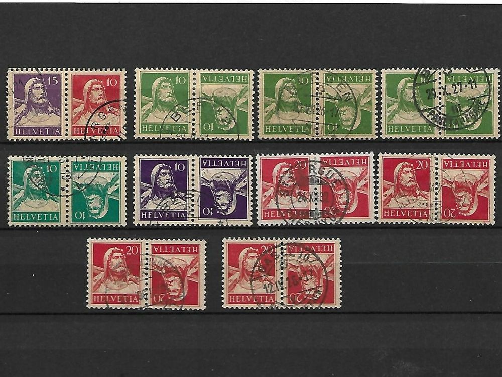 Tell ZS + K gest.Restlot 1914 Kat: CHF 92.- (Gebraucht) in Basel für ...