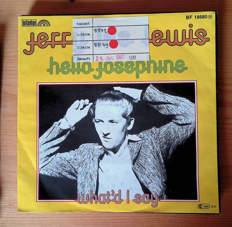 Jerry lee Lewis - Hello Josephine Single 7 | Kaufen auf Ricardo