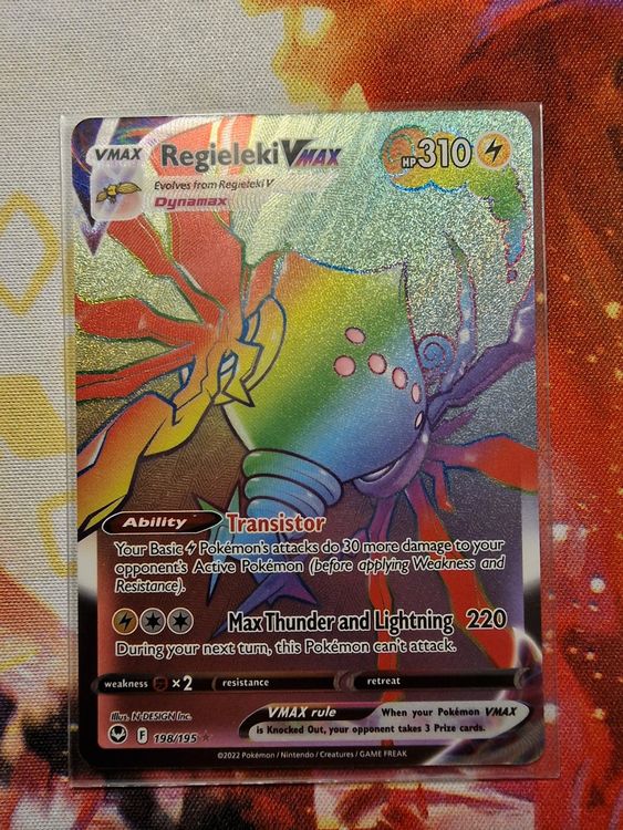 Regieleki Vmax Rainbow Rare Silver Tempest | Kaufen auf Ricardo