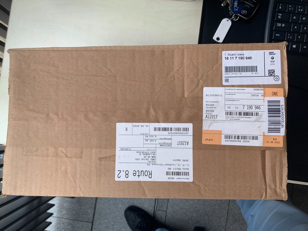 BMW original Benzinpumpe 16117190946 | Kaufen auf Ricardo