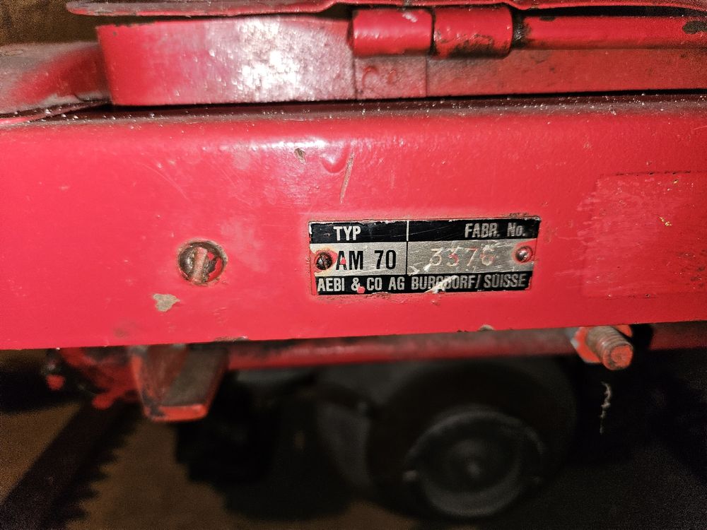 Aebi AM70 mit Anhängegelenk (Gebraucht) in Riedtwil für CHF 800 – nur Abholung auf Ricardo kaufen