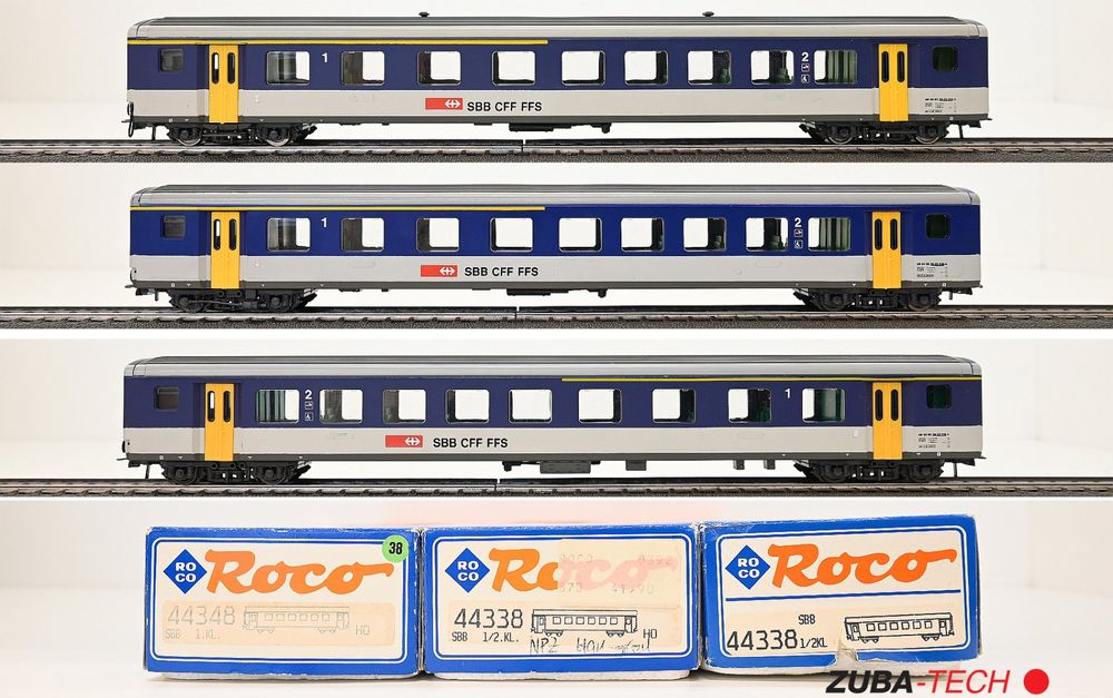 Roco 3x NPZ Personenwagen der SBB, H0 GS mit OVP (Gebraucht) in St. Gallen für CHF 56 – mit ...