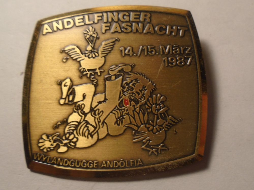 1 Andelfinger Fasnachtsplakette 1987, Wylandgugge Andölfia (Gebraucht ...