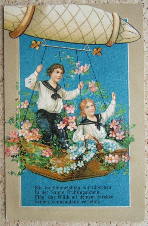 PRÄGE-AK ZEPPELIN, MATROSEN UND SPRUCH 1913 | Kaufen auf Ricardo