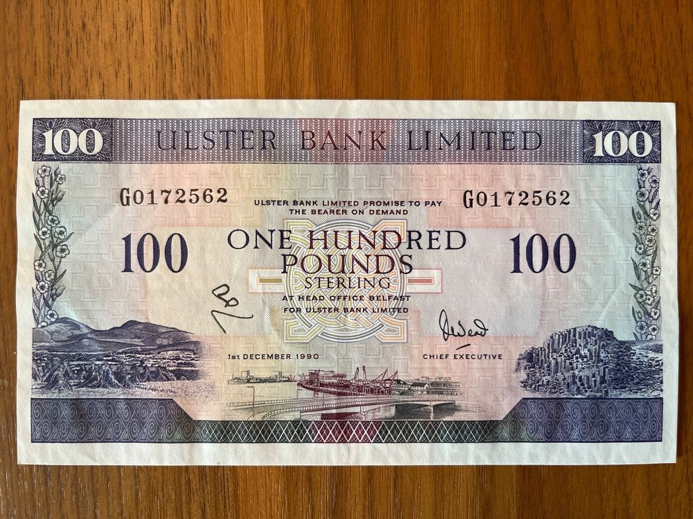 Norden Irland Ulster 100 Pfund 1990 (Gebraucht) in Zürich für CHF 180 ...