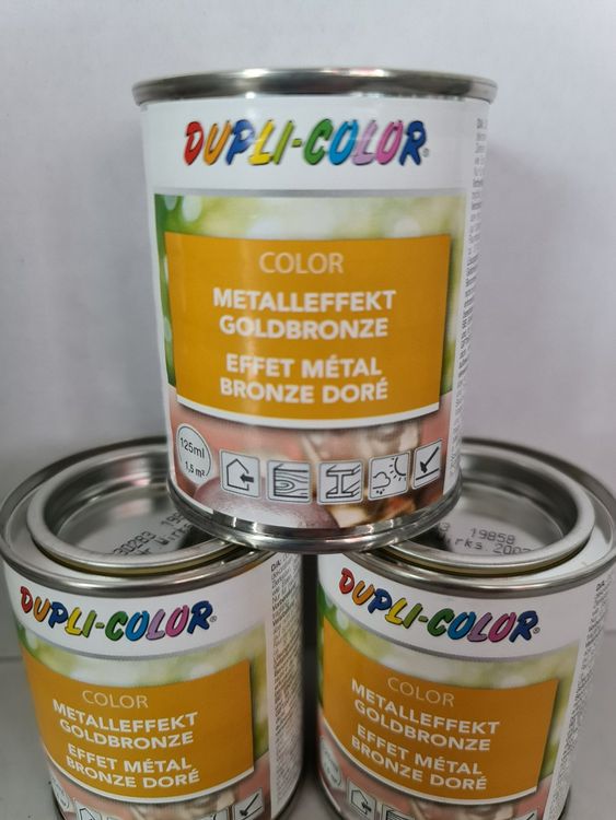 3 Stk. DUPLI-COLOR Metalleffekt Goldbronze 125ml (Neu und ...