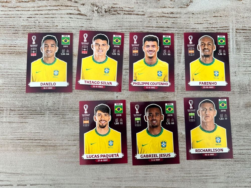 Panini Bilder WM 2022 Oryx / Brasilien | Kaufen auf Ricardo