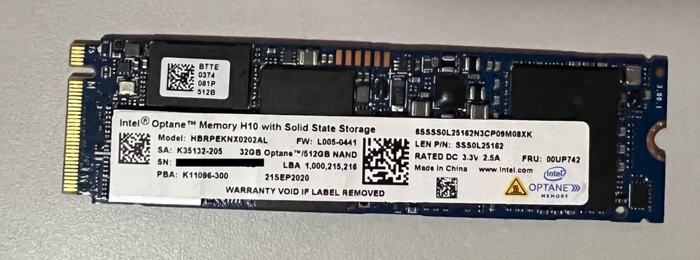 Intel Optane Memory H10 with Solid State Storage (Gebraucht) in ...