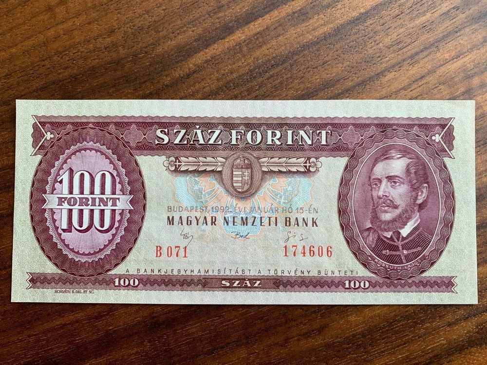 Ungarn Banknote 100 Forint 1992 unc (Gebraucht) in Opfikon für CHF 8 ...