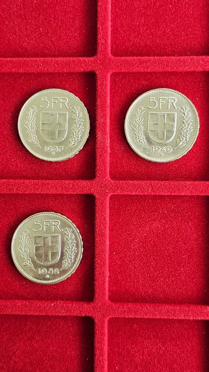 5.- Fr. 1937/1949/1952 (Gebraucht) in Unterterzen für CHF 66 – mit Lieferung auf Ricardo kaufen