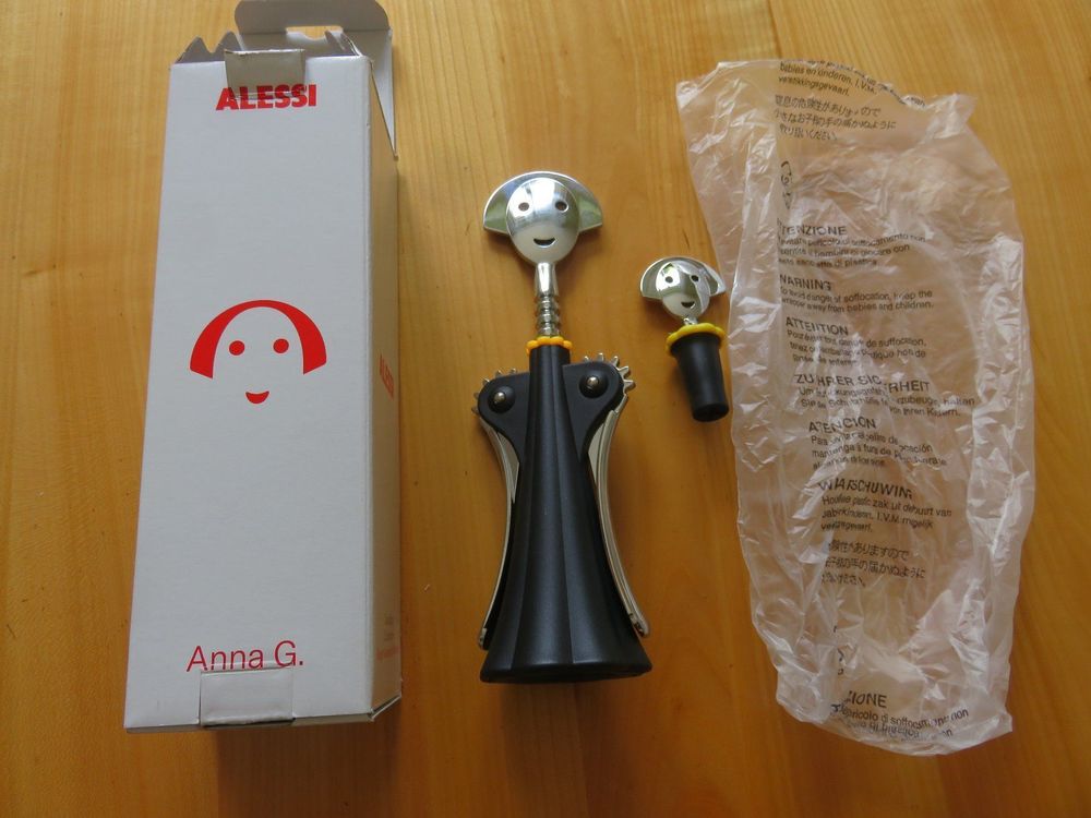 ALESSI Anna G. Korkenzieher und Flaschenverschluss (Neu (gemäss ...