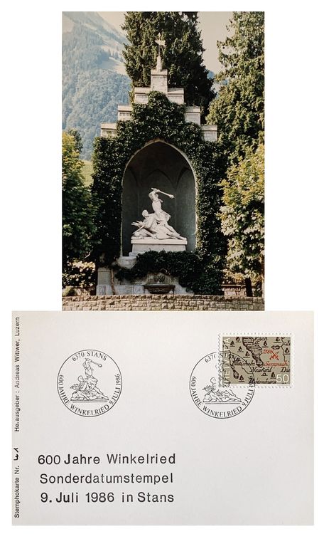 Stans Winkelried 600 Jahr Schlacht Sempach Sonderstempel PTT | Kaufen ...
