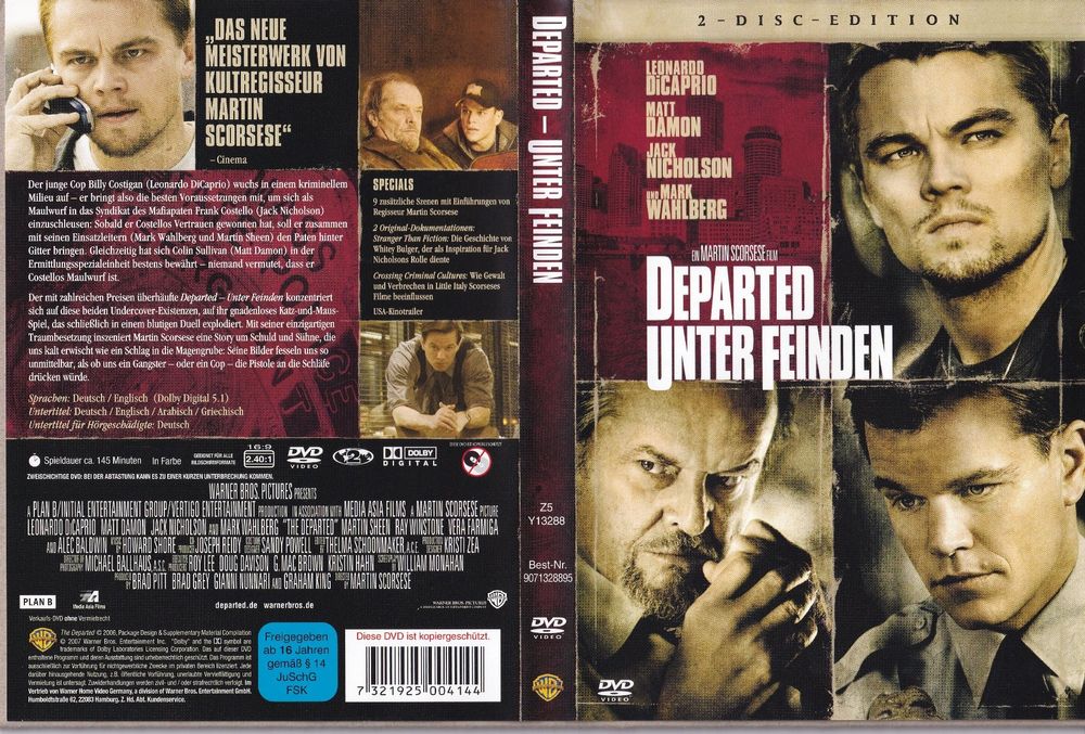 DVD: Departed - Unter Feinden (Gebraucht) in Amriswil für CHF 1 – mit Lieferung auf Ricardo kaufen