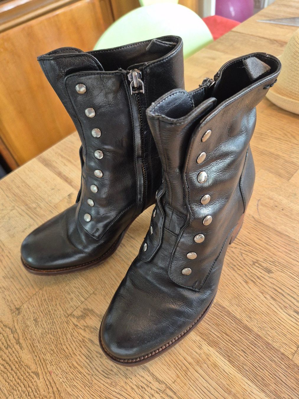 Alexander Hotto ital. Stiefel Gr. 38 - Leder bequemer warm (Gebraucht ...