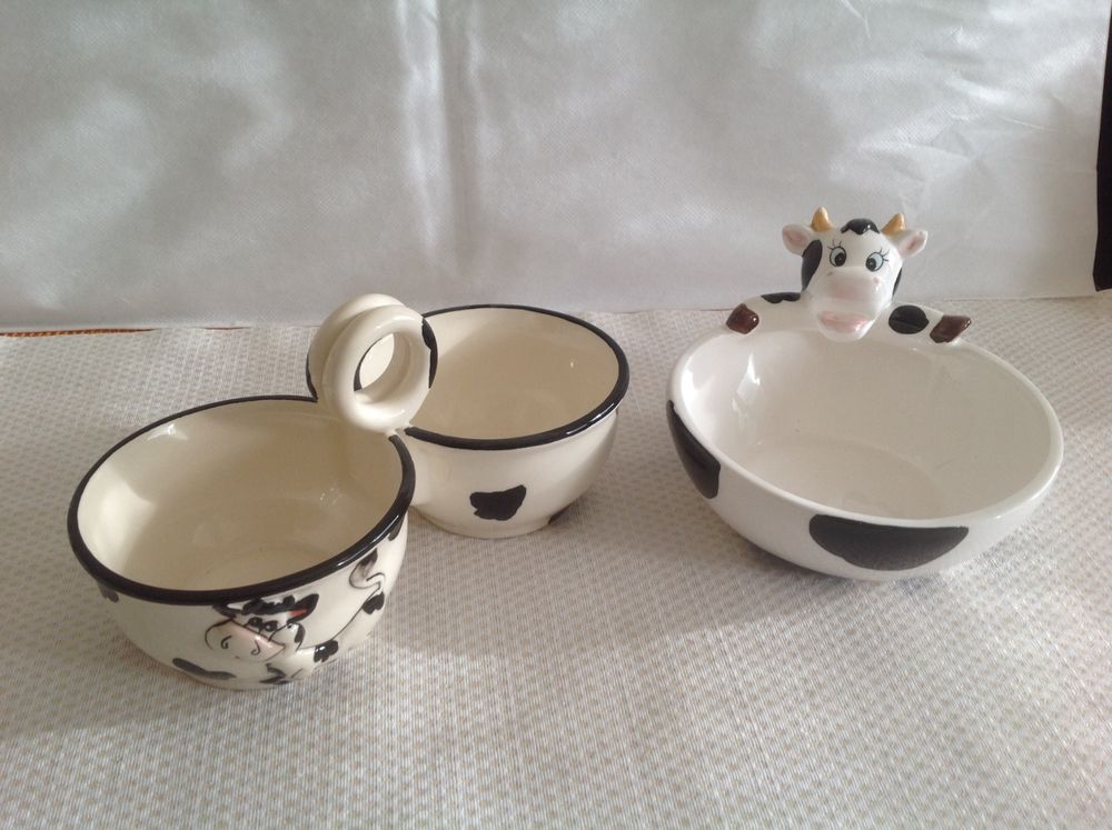 Bols avec décors de vache (D'occasion) à Sion pour CHF 8 – avec ...