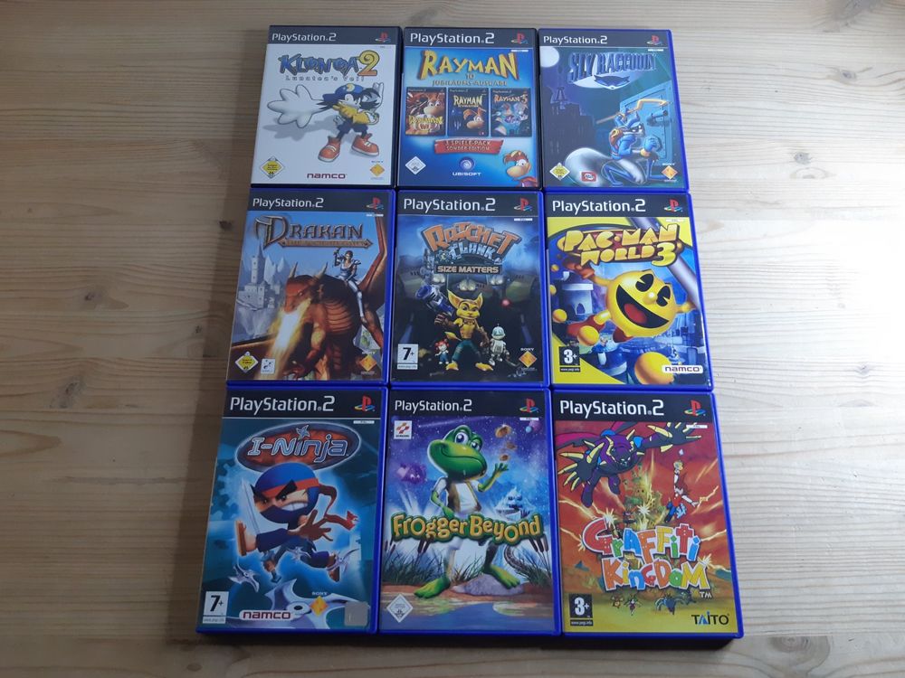 11 PS 2 Jump 'n' Run Games Klonoa Rayman Drakan I-Ninja +.. (Gebraucht) in Welschenrohr für CHF ...
