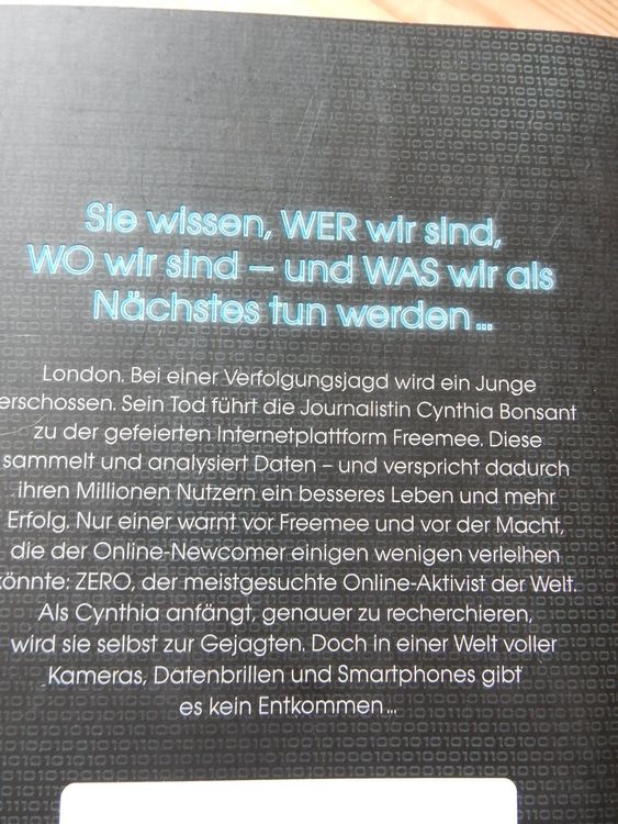 Buch ZERO Sie wissen, wer wir sind, wo wir sind Marc Elsberg | Kaufen auf Ricardo
