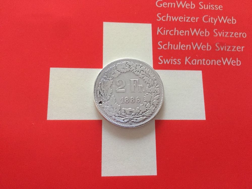 2 Franken 1886 -ss, nur 1,0 Mio! (Gebraucht) in Elsau für CHF 9.6 – mit Lieferung auf Ricardo kaufen