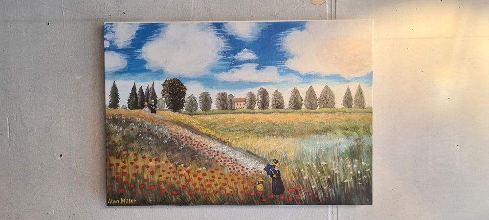 Schönes Gemälde, Sommerfeld mit Mohnblumen (Neu (gemäss Beschreibung)) in Arisdorf für CHF 200 ...