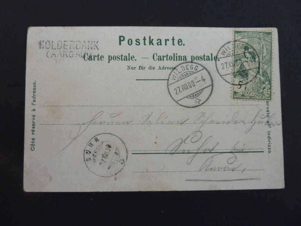 CP UPU 1900 de Wildegg à Suhr (3837) (Gebraucht) in Onex für CHF 9 ...