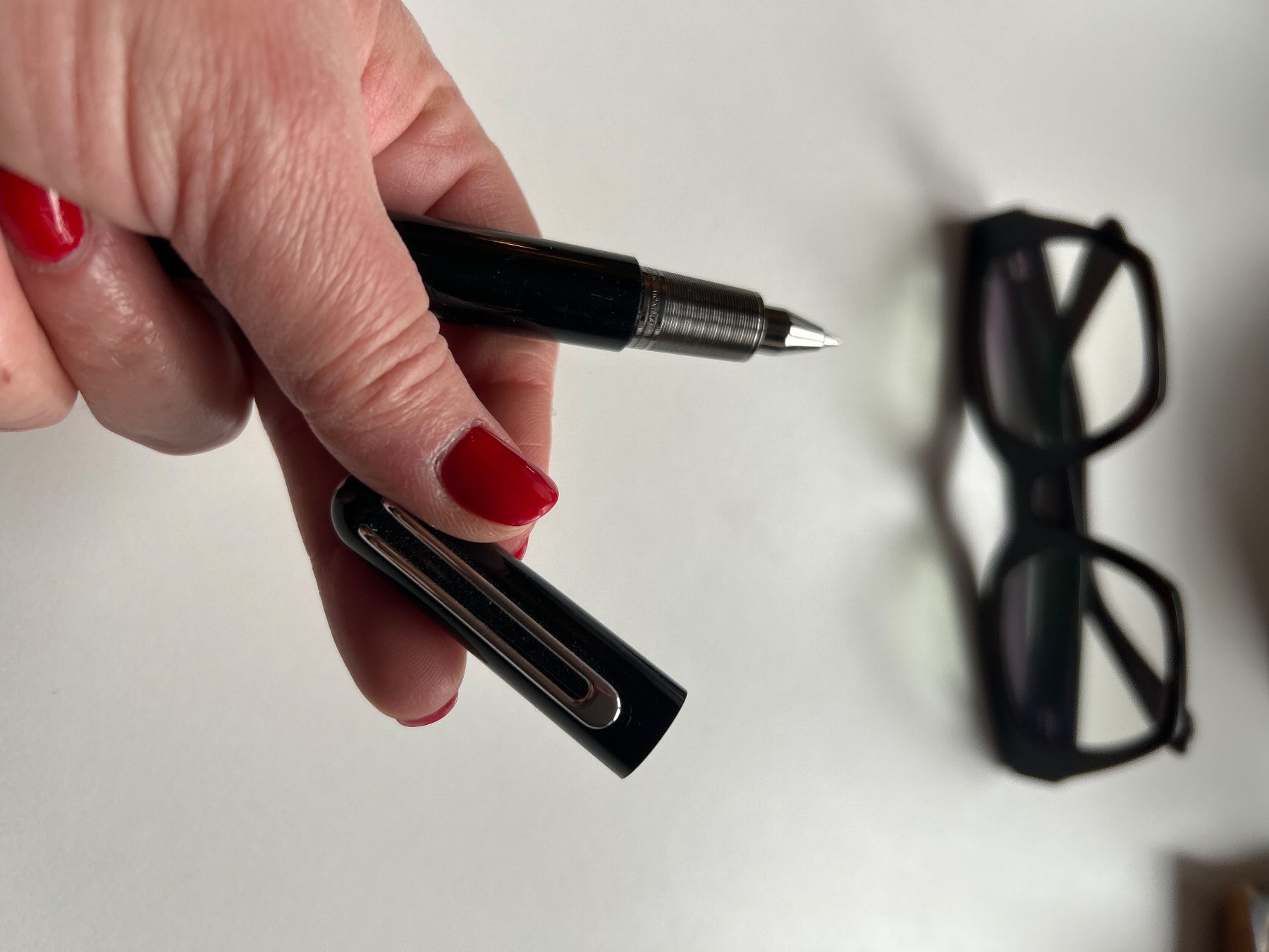 Stylo Montblanc rollerball original, noir, en excellent état (Gebraucht ...