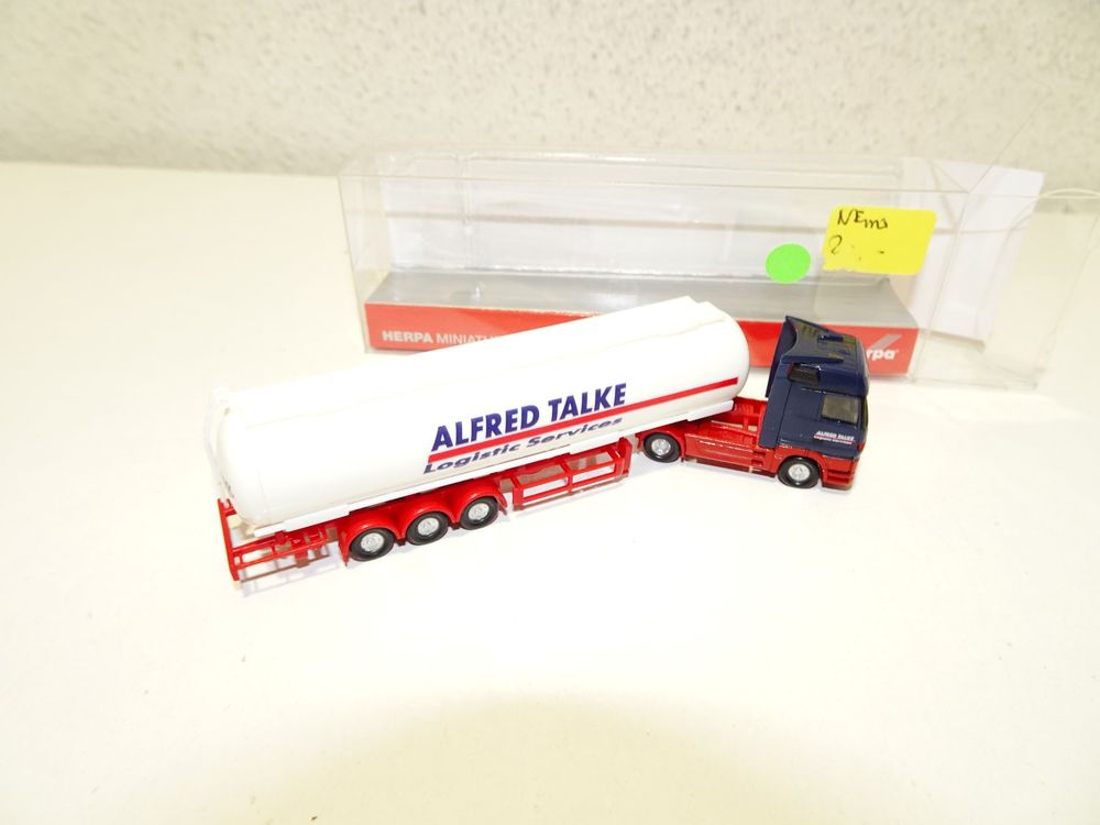 Herpa Lastwagen LKW Alfred Talke Tankauflieger Spur N 502434 (Neu ...