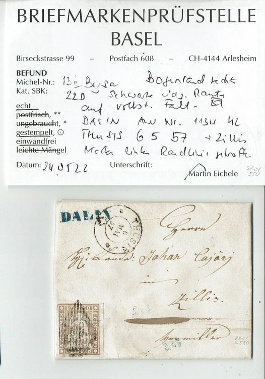 STRUBEL 5RP(22Da/B3.III)>ZILLIS v DACIN BEFUND | Kaufen auf Ricardo